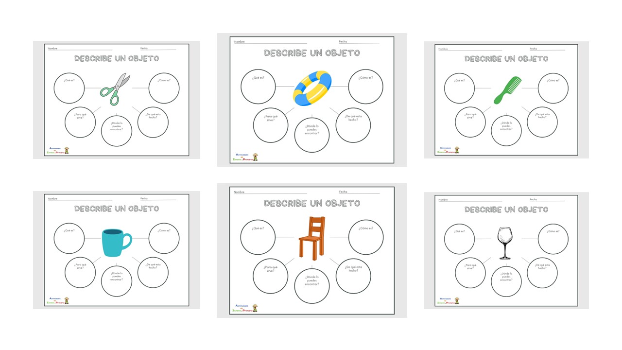 describir objetos archivos - Actividades de infantil y primaria