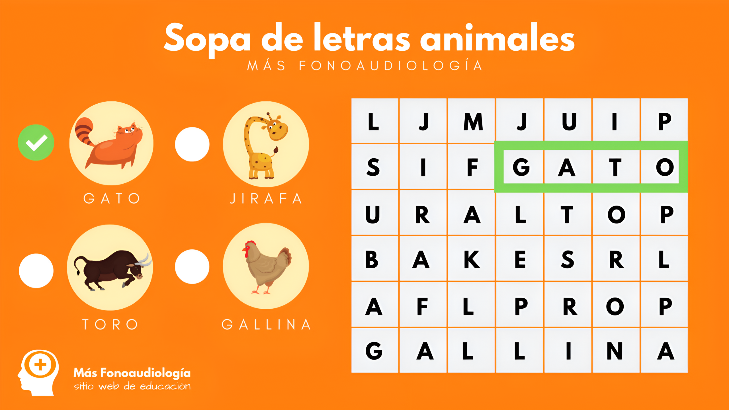 Sopa de letras infantiles, vocabulario animal - Actividades de infantil ...
