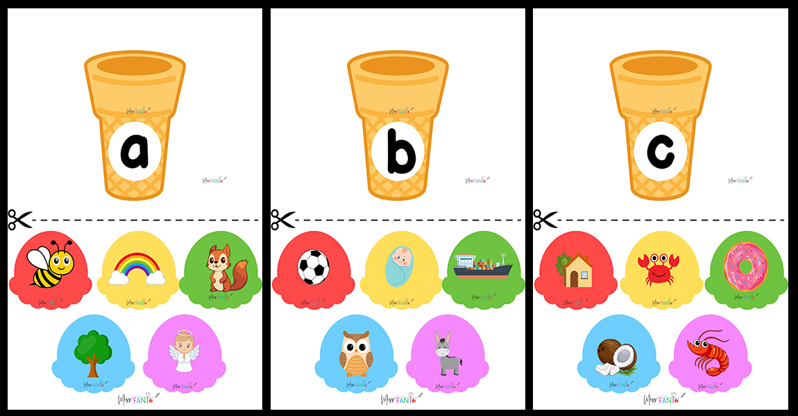 La heladería del abecedario: Construye el helado - Actividades de ...