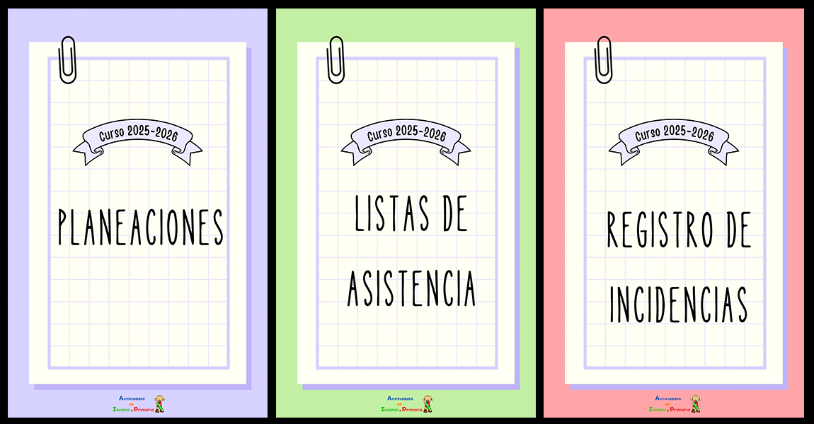 Colección de portadas para carpetas de la escuela - Actividades de ...
