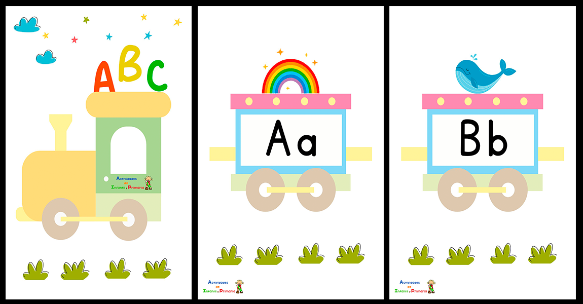 Precioso tren decorativo del abecedario - Actividades de infantil y ...