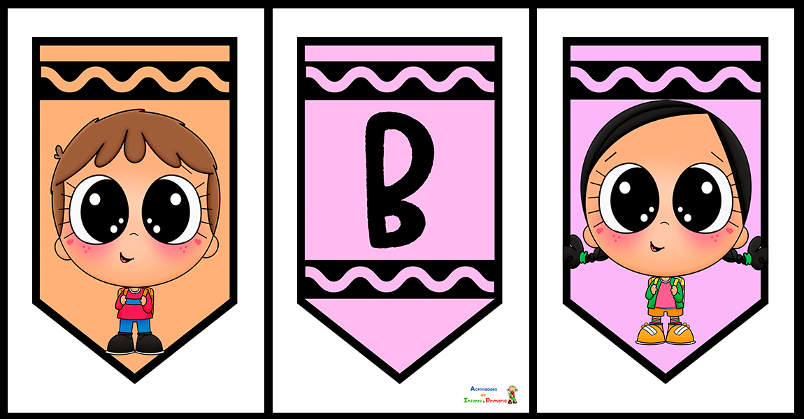 Da la bienvenida a tus alumnos con estos preciosos banderines ...