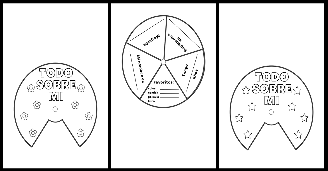 Ruleta interactiva "todo sobre mí" para personalizar - Actividades de ...