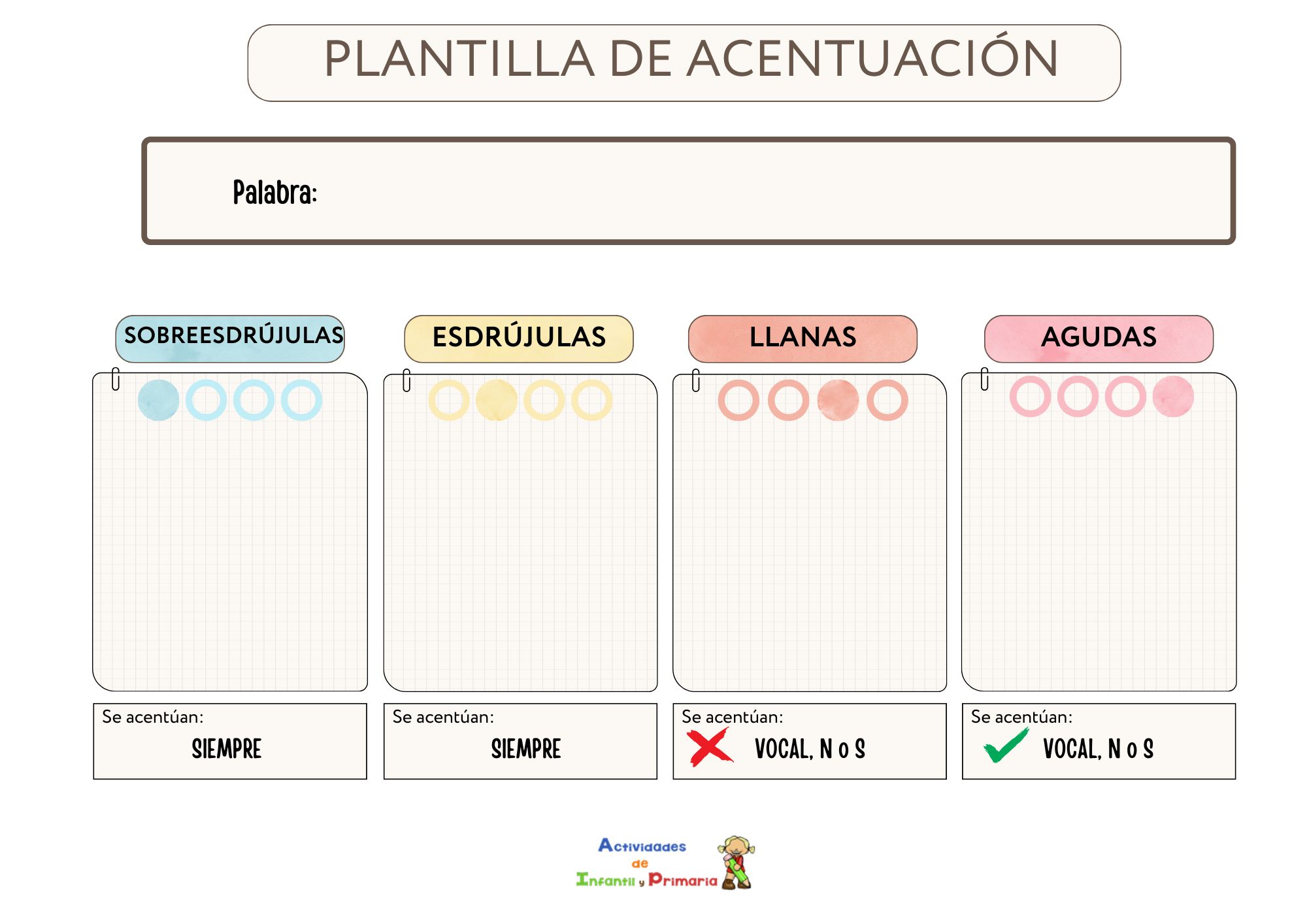acentuar archivos - Actividades de infantil y primaria