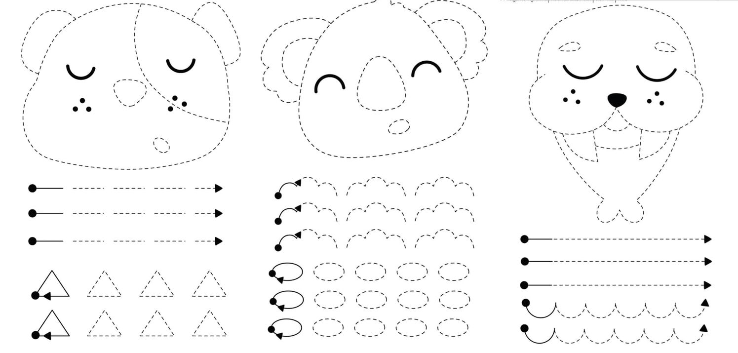Fichas de trazos para preescritura: Un paso previo a la iniciación de ...