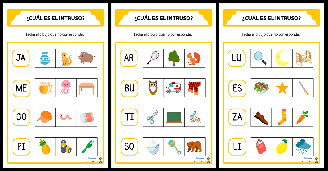 Conciencia silábica archivos - Actividades de infantil y primaria