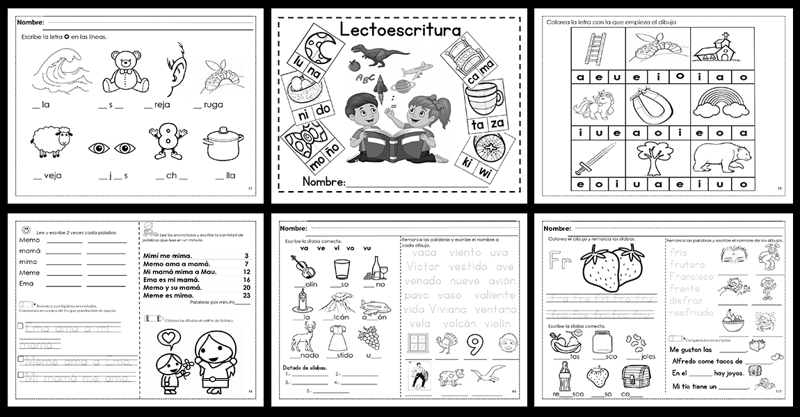 Más de 100 páginas de ejercicios para reforzar la lectoescritura en ...