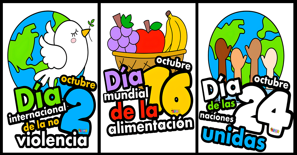 Efemérides de octubre: Cartelitos ilustrativos - Actividades de ...