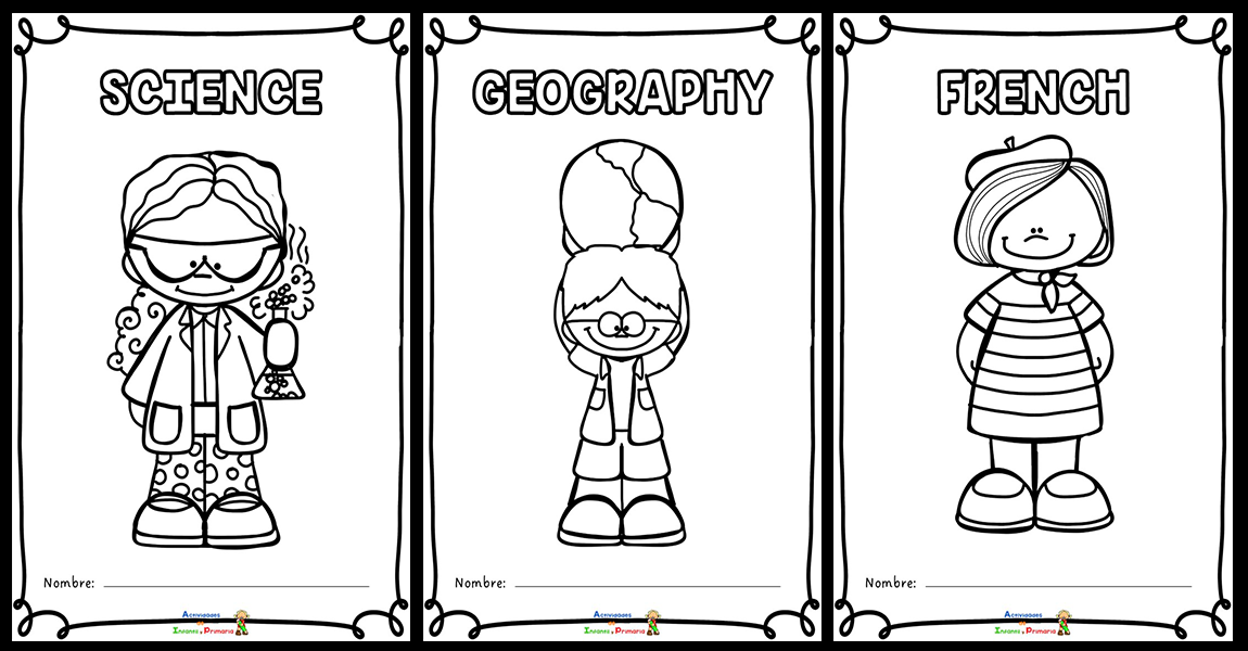 portadas para cuadernos archivos - Actividades de infantil y primaria