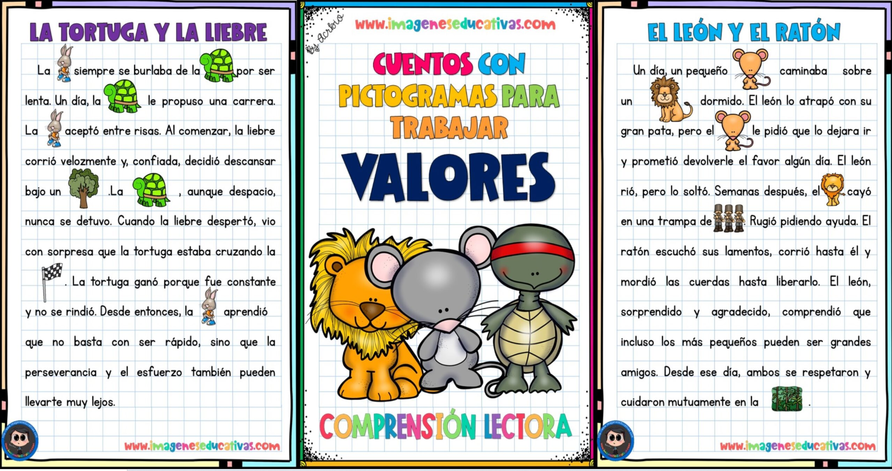 Fábulas con pictogramas: aprendiendo valores y comprensión lectora ...