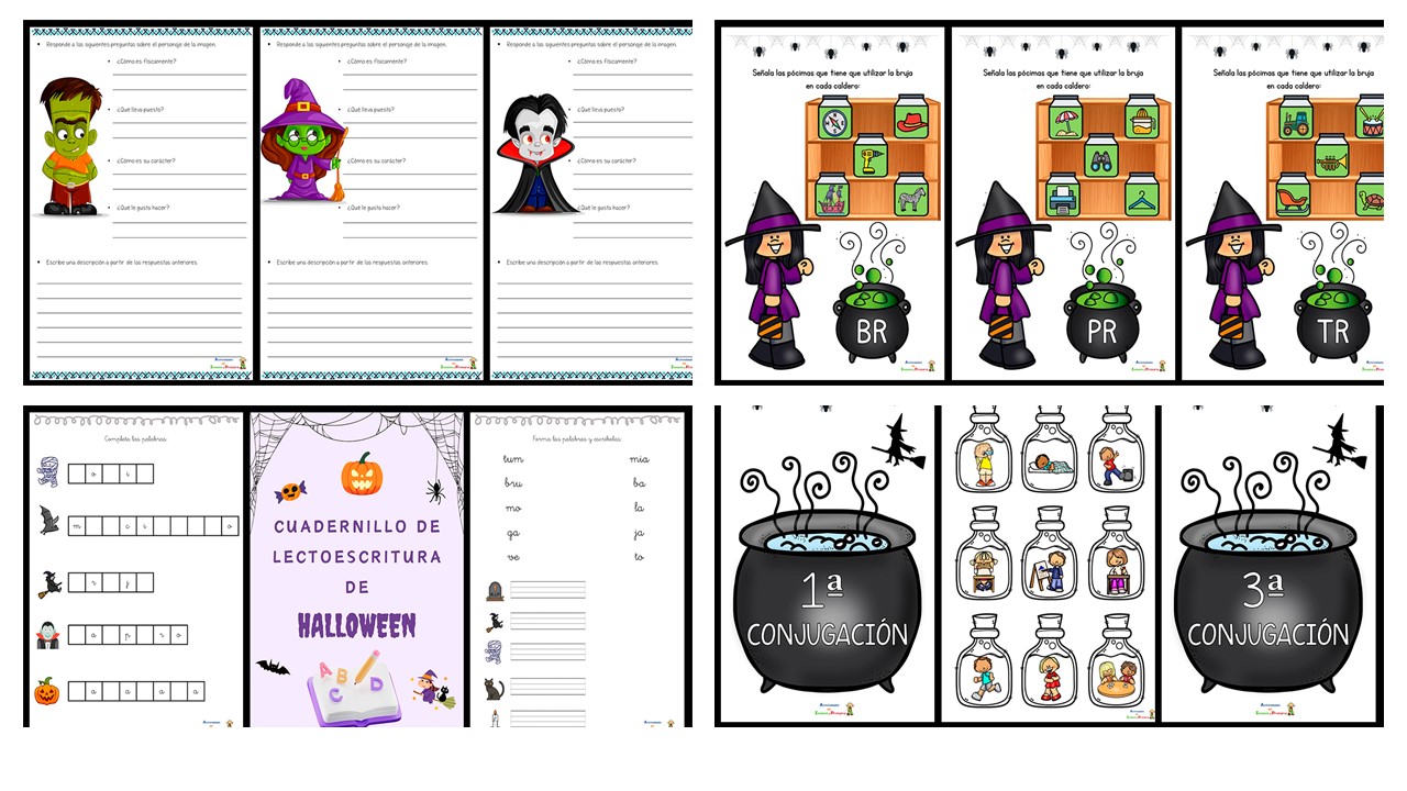 Recopilatorio recursos de Lengua de Primaria para Halloween ...