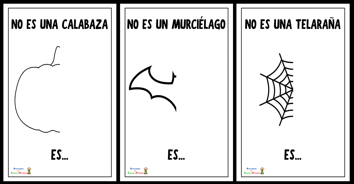 Dibujos creativos "No es lo que parece" especial Halloween - Actividades de infantil y primaria