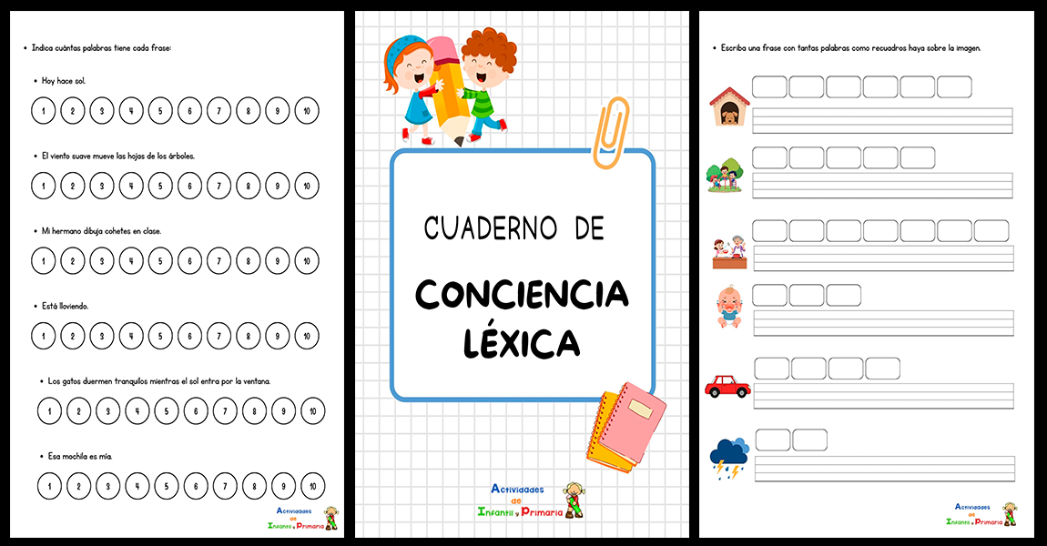 Cuaderno de actividades de conciencia léxica - Actividades de infantil ...