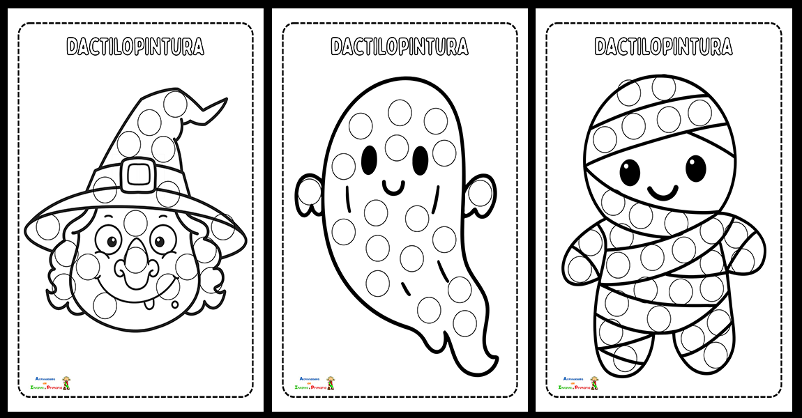 dibujos de halloween archivos - Actividades de infantil y primaria