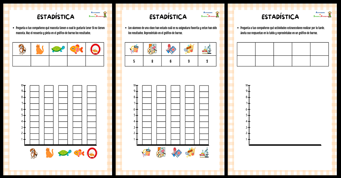 Hojas De Trabajo Para Leer Gráficos De Barras