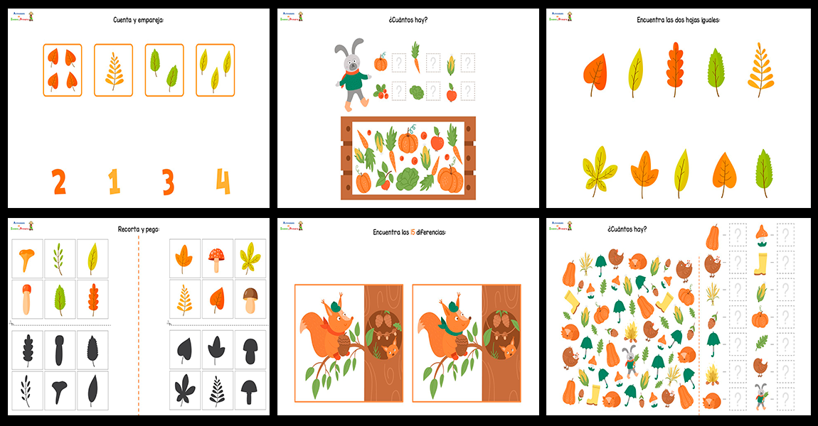 Otoño archivos - Actividades de infantil y primaria