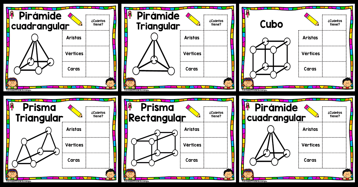 Cuerpos geométricos: Identificando caras, vértices y aristas ...