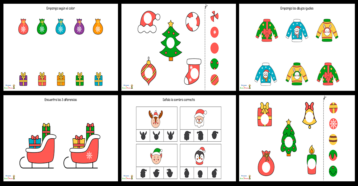 Cuadernito de atención navideño para Infantil: Actividades y retos ...