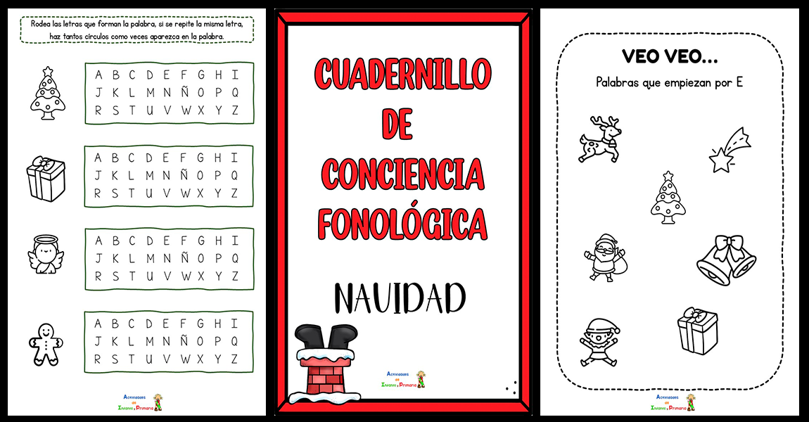 Cuadernito de actividades de conciencia fonológica con vocabulario de ...