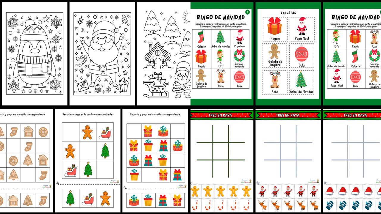 Divertidos pasatiempos navideños para las últimas semanas de clase ...