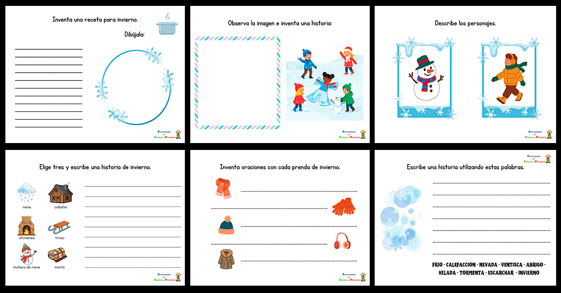 Cuadernito de actividades variadas de escritura creativa sobre el ...