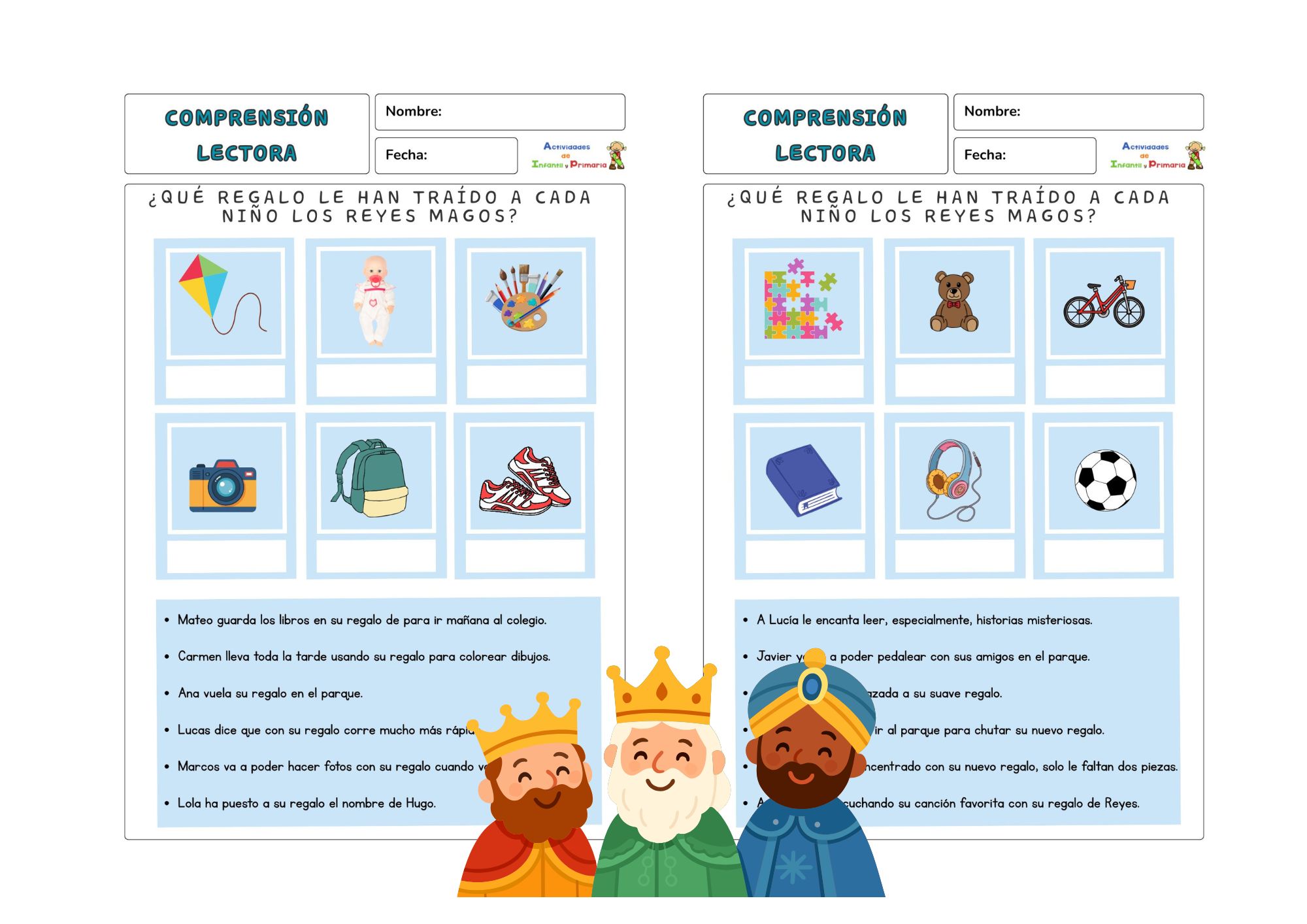 Lectura de pistas: ¿Qué han traído los Reyes Magos a cada niño ...