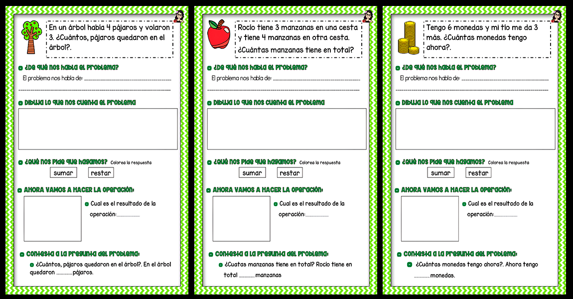 Mi primer cuaderno de problemas matemáticos - Actividades de infantil y ...