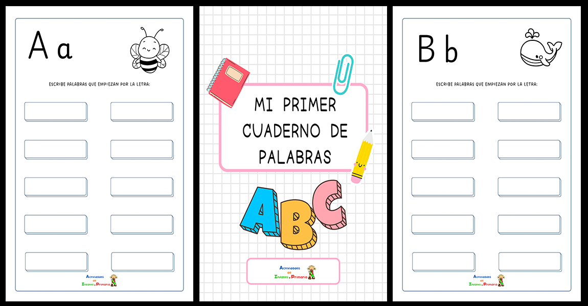 Mi primer cuaderno de palabras para ampliar vocabulario - Actividades ...