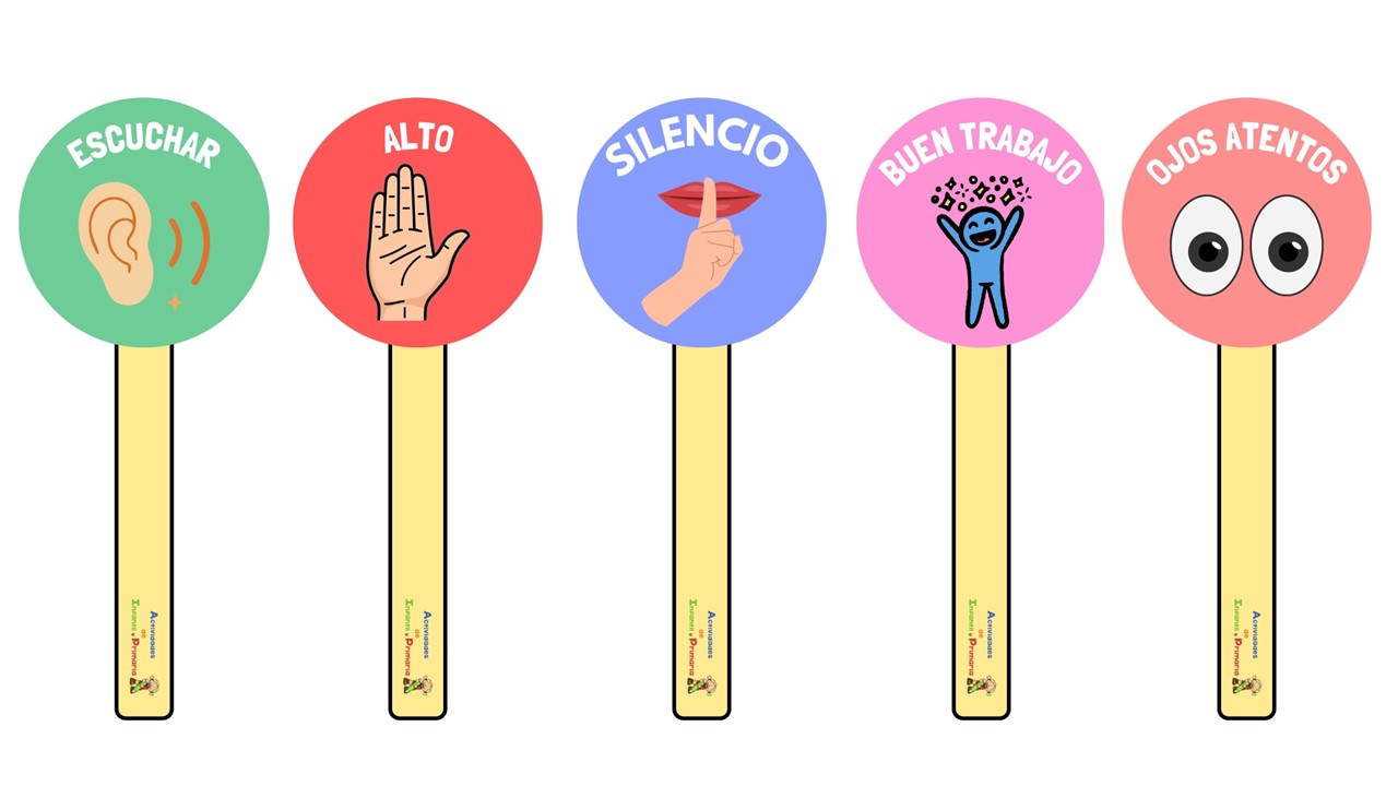 Paletas ilustrativas de indicaciones: Señales visuales para organizar ...