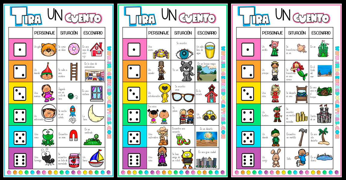 Historias al azar: Lanza el dado e inventa un cuento - Actividades de ...