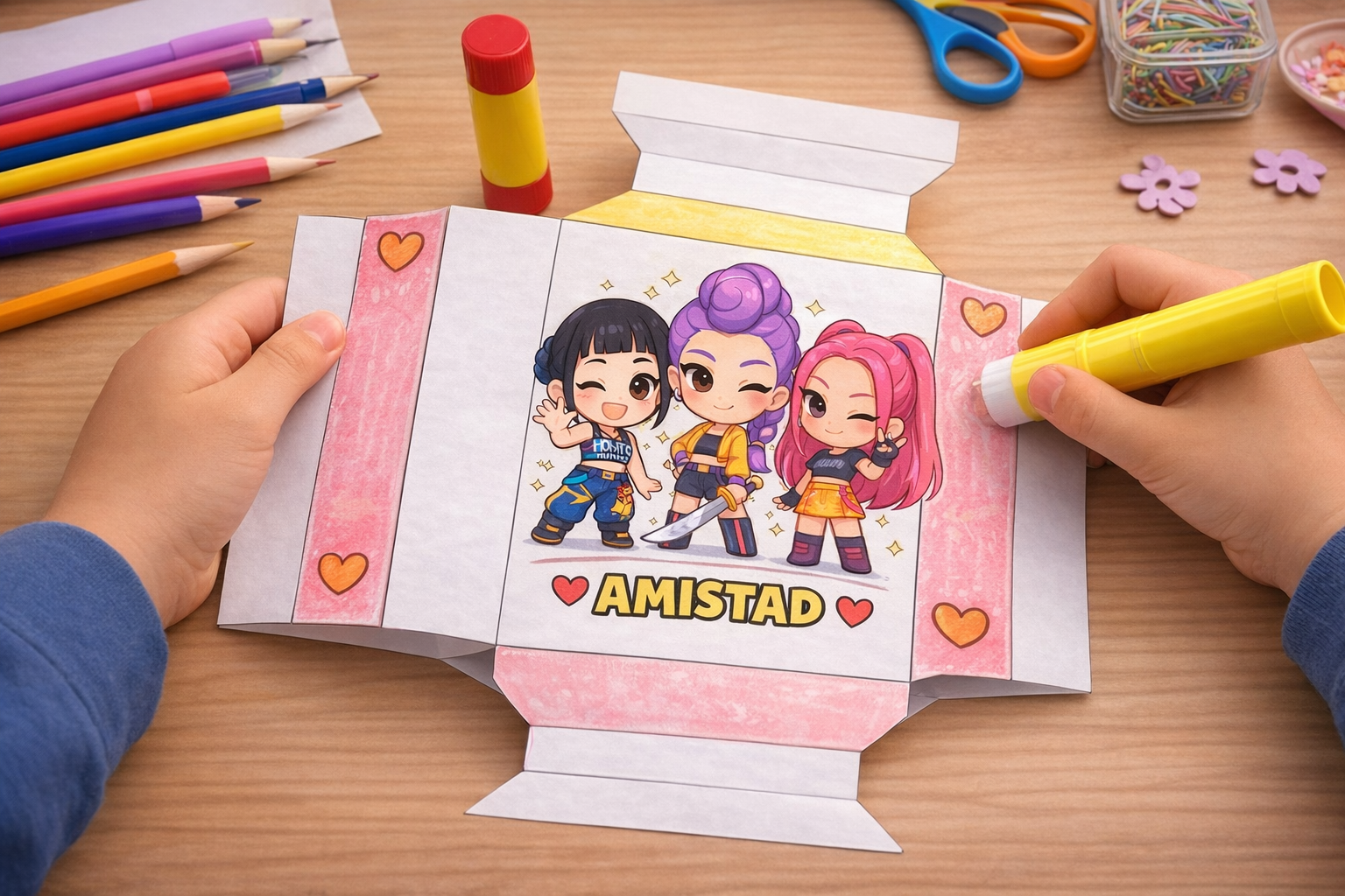 Crea tu cajita de la amistad con tus personajes favoritos - Actividades ...