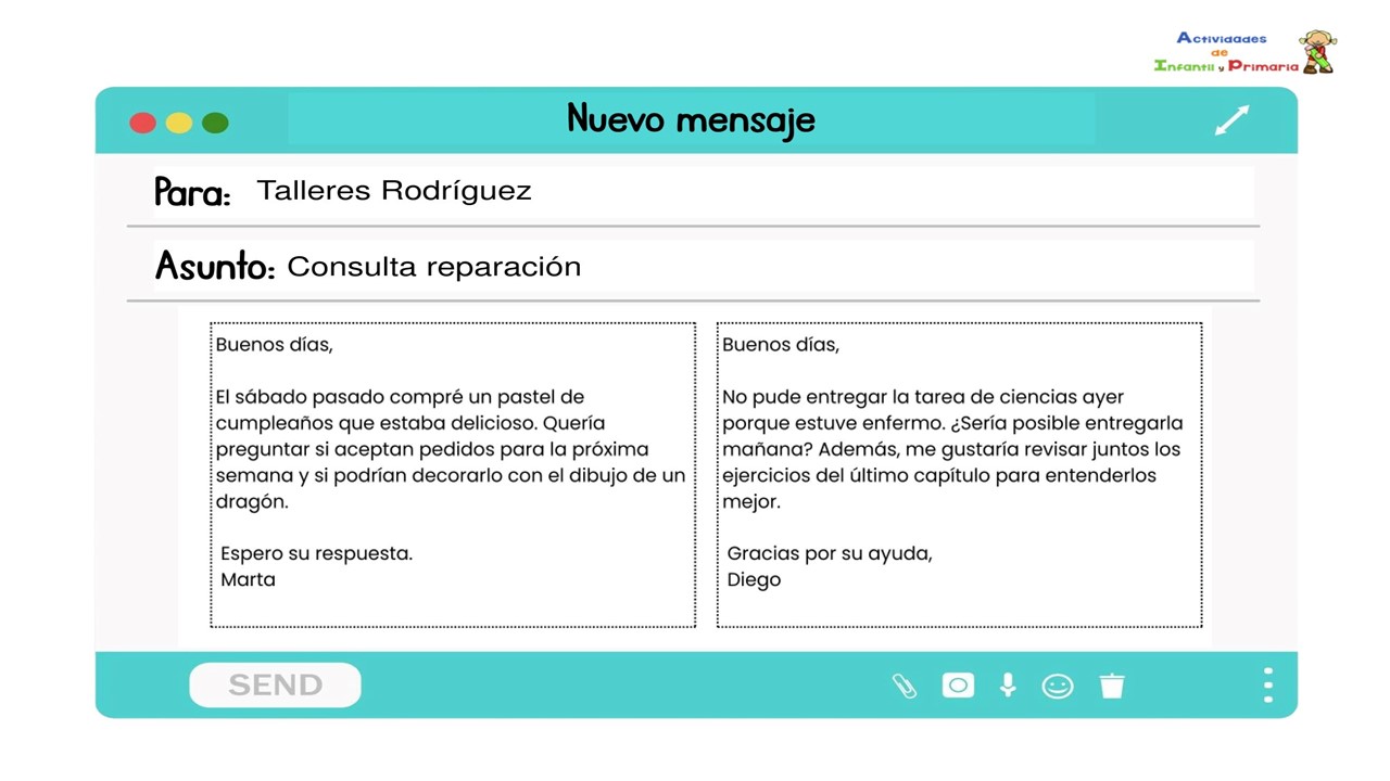 Comprensión lectora a través de correos electrónicos - Actividades de ...