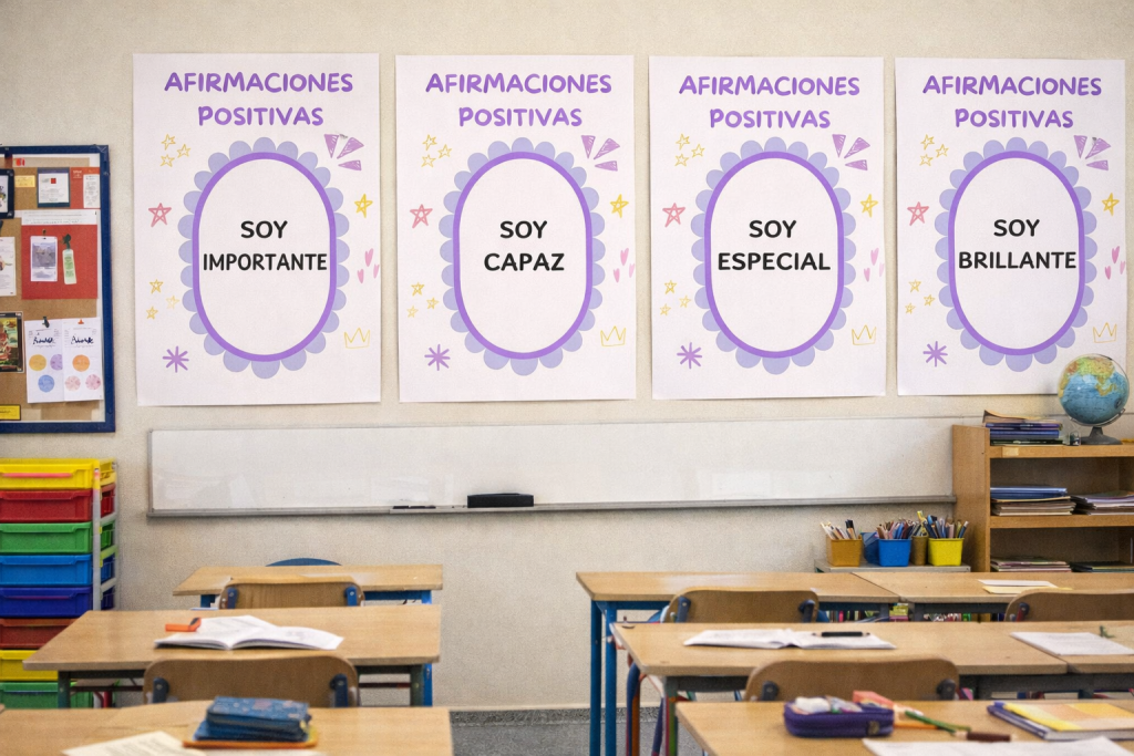 Estación de afirmaciones positivas formato espejo para el aula ...