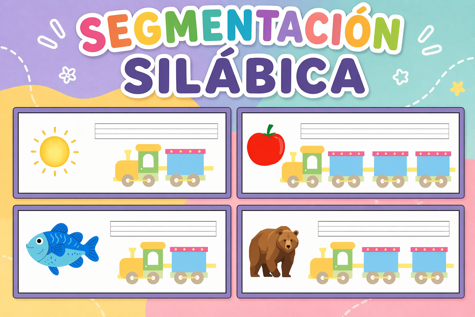 El tren de las palabras para ejercitar la segmentación silábica ...