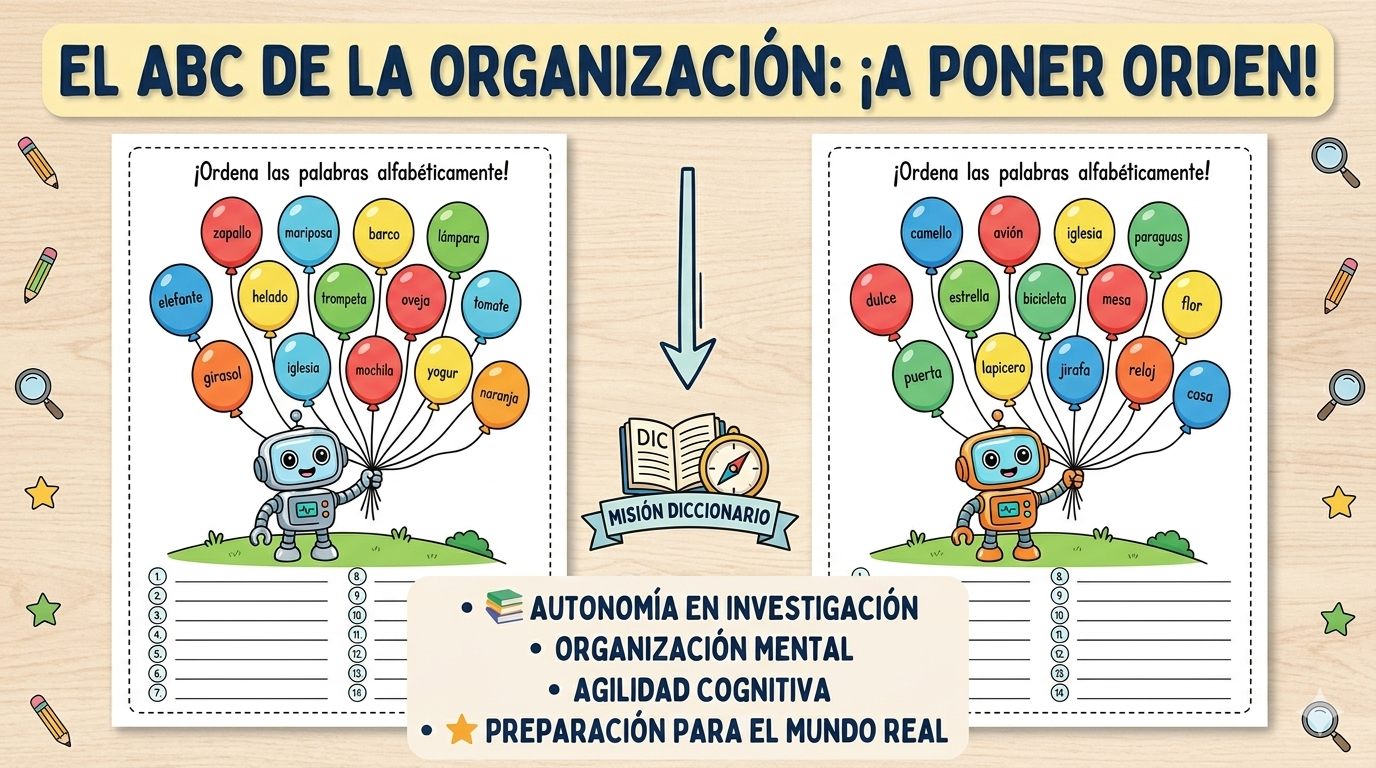 ordenar alfabeticamente archivos - Actividades de infantil y primaria