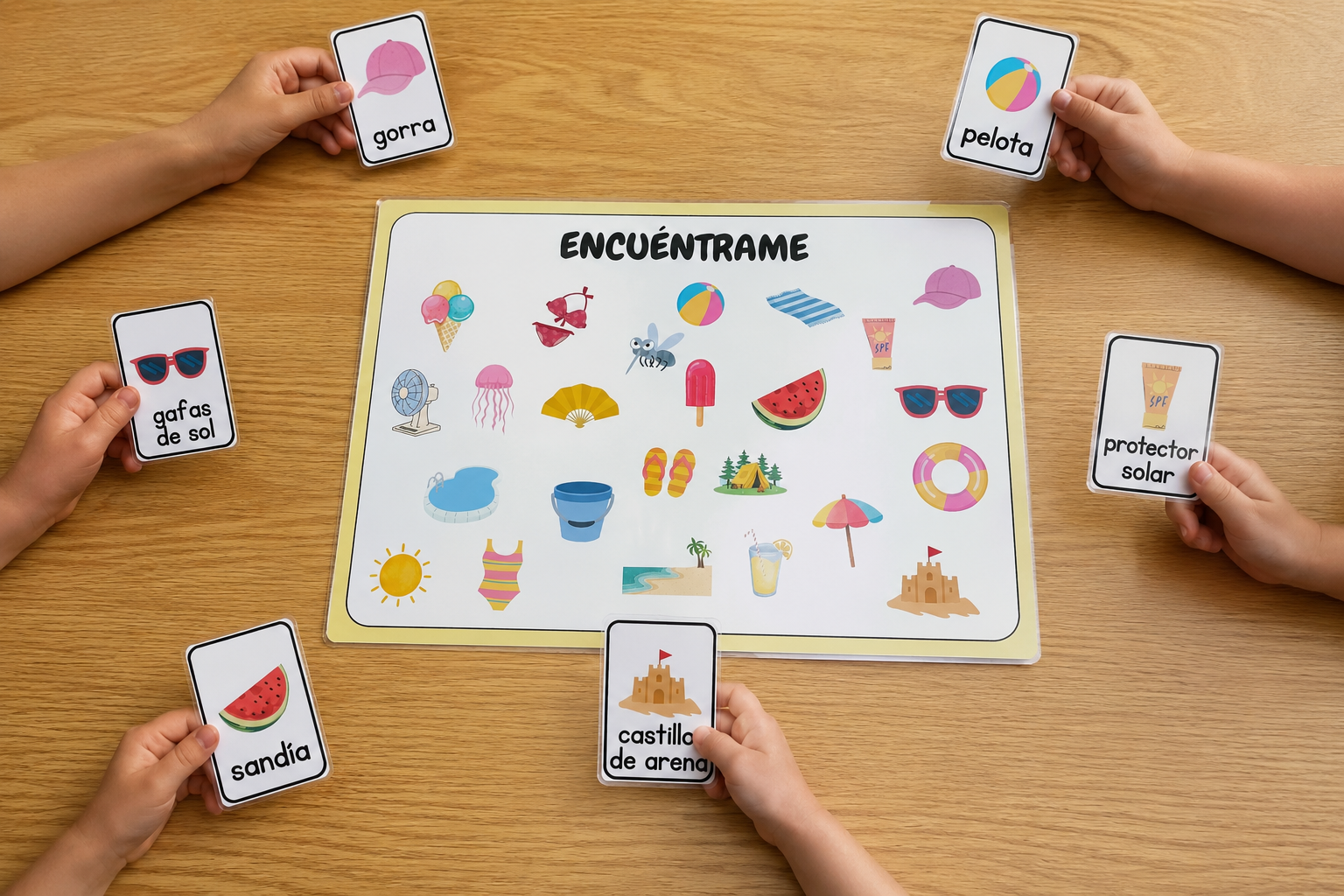 Juego de vocabulario de verano: Cartas y tablero para trabajar la ...